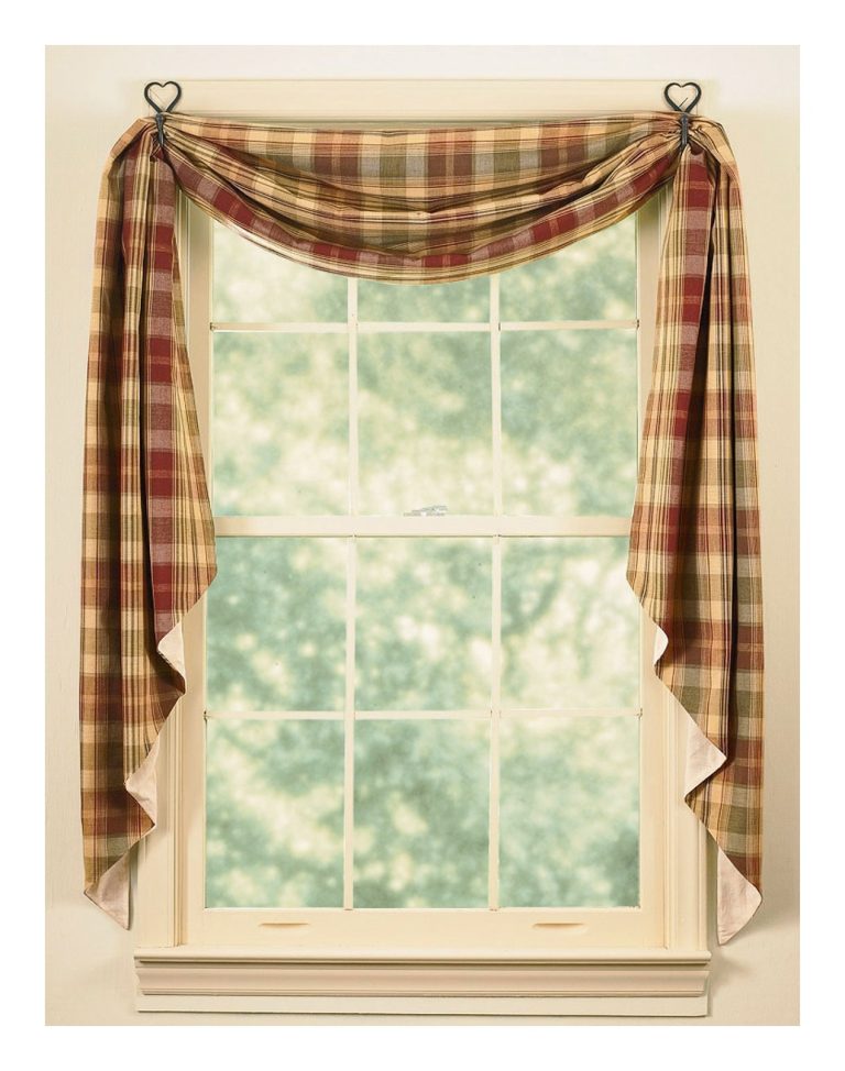 Fishtail Swag Curtains | Saffron 145" x 25"