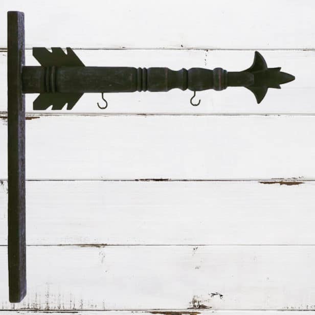 Hanging Sign BRACKET - Black - Piper Classics