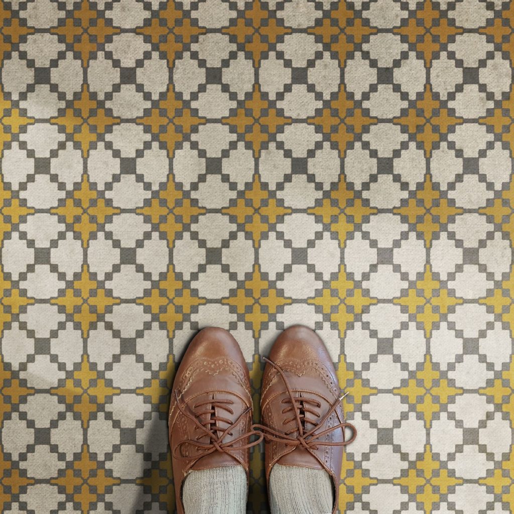 Woven Prince Edward Vinyl Floor Cloths - Piper Classics