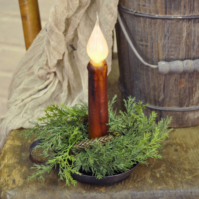 Prickly Pine Taper Candle Ring - Piper Classics