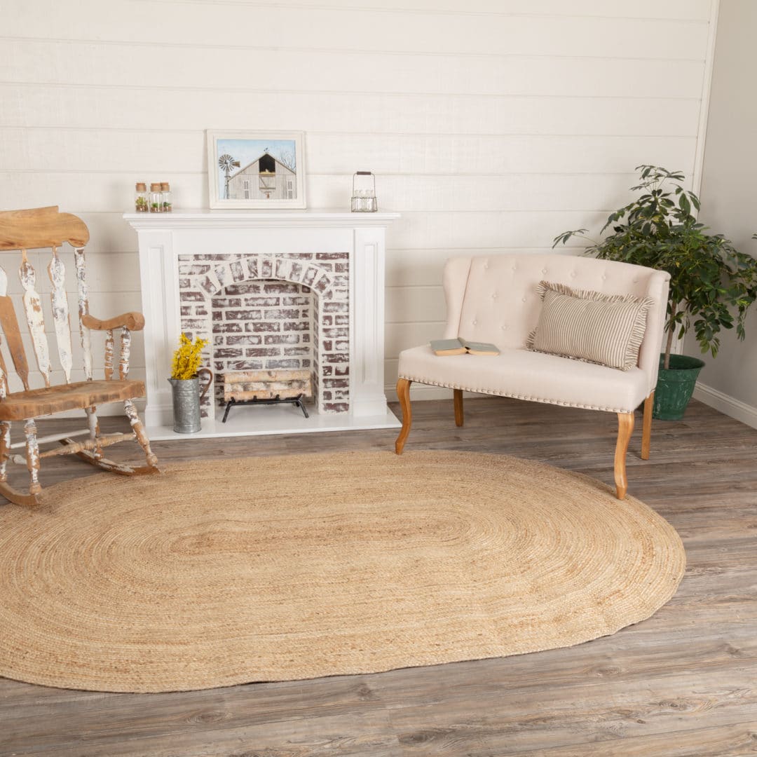Country Home Decor | Natural Jute Oval Rugs