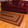 Country Style Braided Jute Rugs - Cinnamon