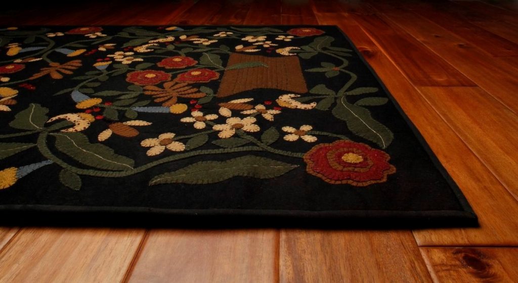 Primitive Country Wool Coin Penny Rug