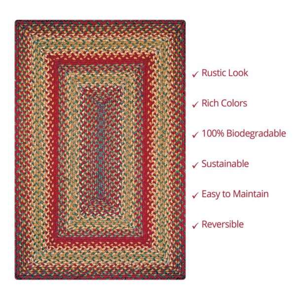 Country Style Braided Jute Rugs - Cider Barn