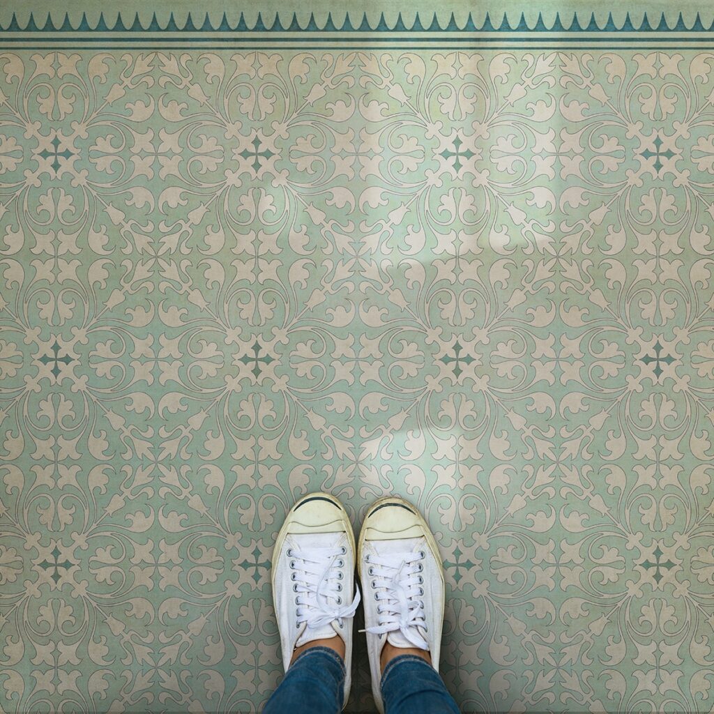 Vinyl Floorcloth Swatch - Piper Classics