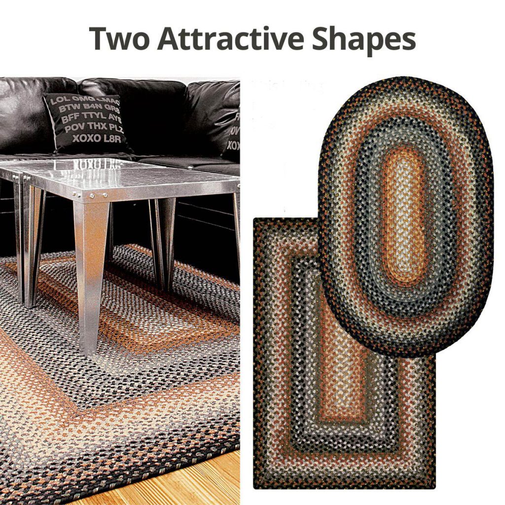 Country Style Braided Cotton Rugs - Cocoa Bean