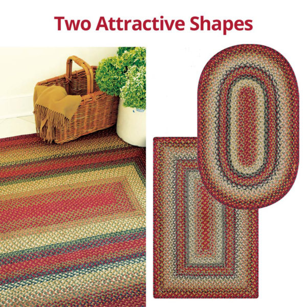Country Style Braided Jute Rugs - Meadow