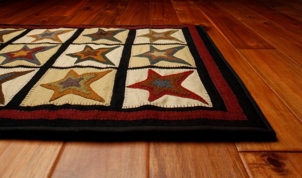 Primitive Country Wool Star Patch Cream Penny Rugs