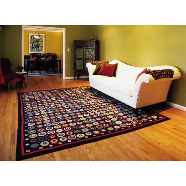 Primitive Country Wool Coin Penny Rug