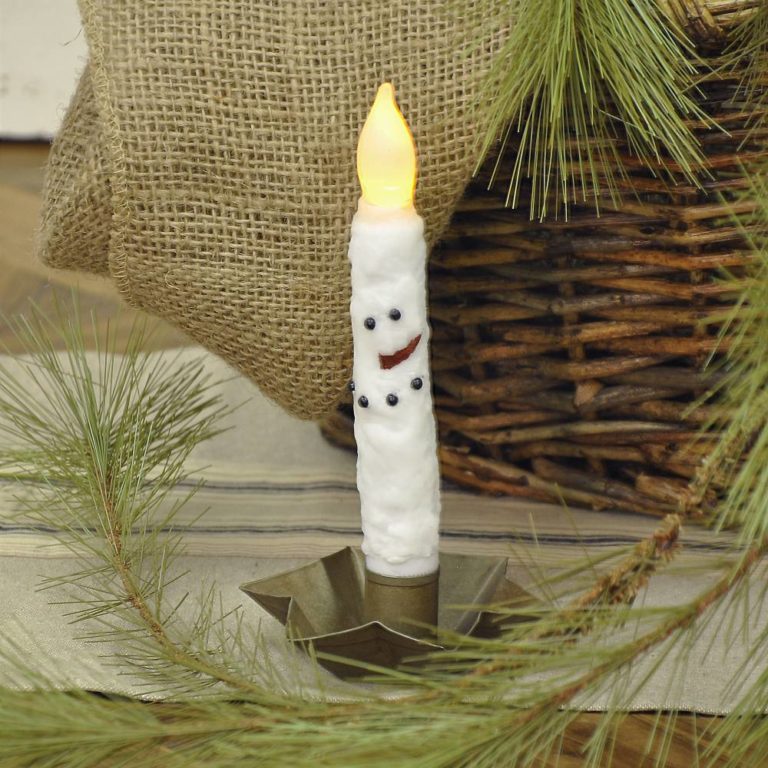 Snowman Taper w/ Timer - Piper Classics