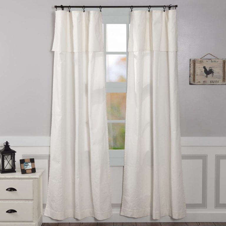 Silo Hill Drop Cloth Valance Panels - 84" Set/2 - Piper Classics