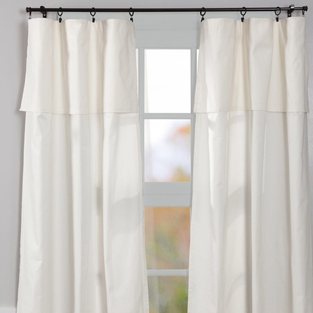 Silo Hill Drop Cloth Valance Panels - 84" Set/2 - Piper Classics