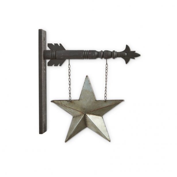 Hanging Sign - Two Sided Tin Pocket Star - Piper Classics