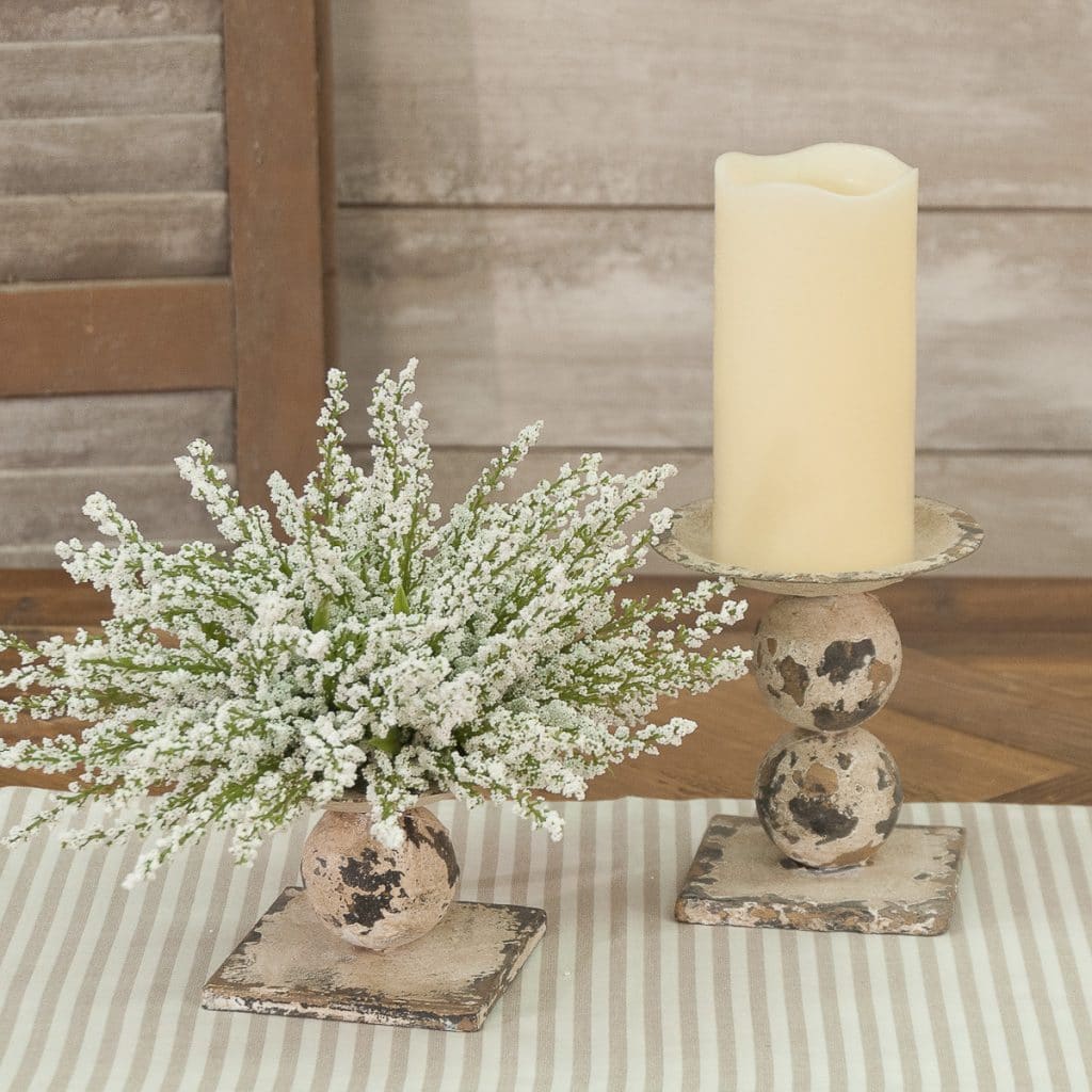 Spherical Pillar Candle Holders - Set/2 - Piper Classics