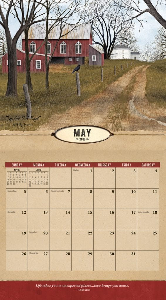 Billy Jacob's 2019 Calendar - Piper Classics