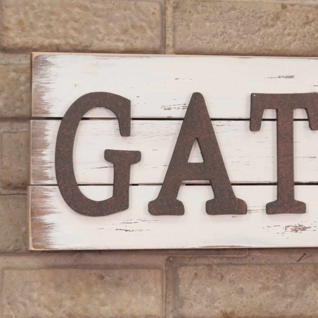 Gather White Barn Sign - Piper Classics