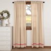 Farmhouse Red Grain Sack Stripe Panels - 84" Set of 2 | Farmhouse Red ...