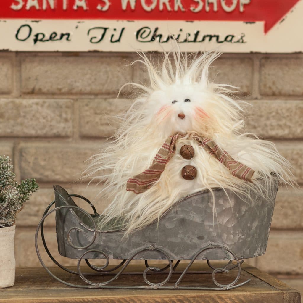 Simple Galvanized Sleigh - Piper Classics