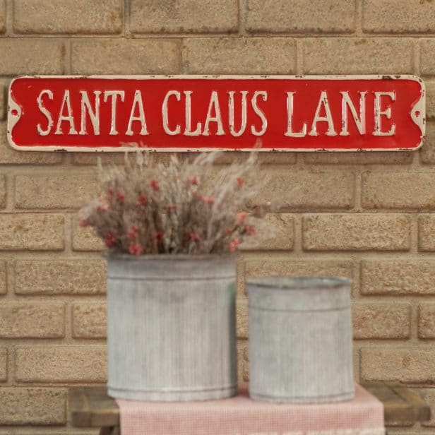 Santa Claus Lane Street Sign - Piper Classics