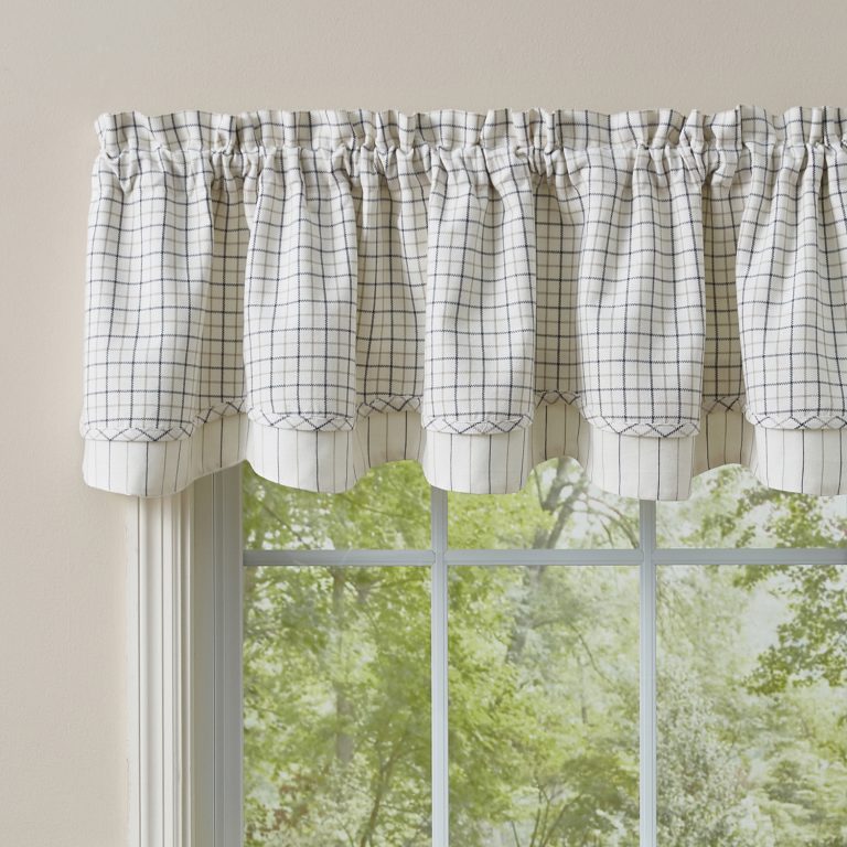 Willow Cottage Lined Layered Valance - Piper Classics