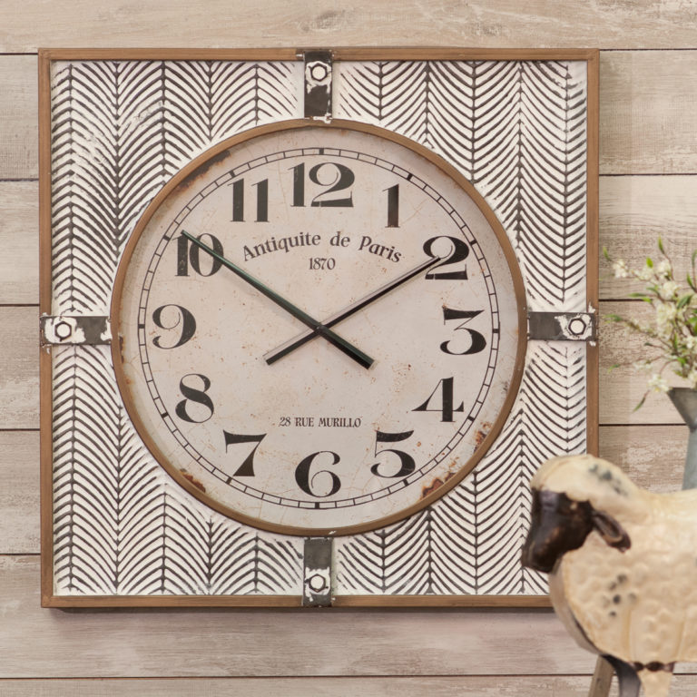 Antiqued Clock - Piper Classics