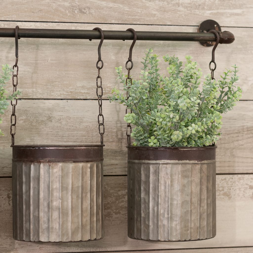Hanging Bucket Planters - Piper Classics