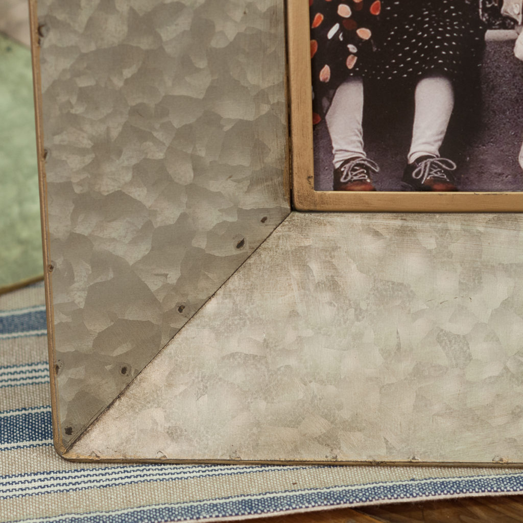 Galvanized Tin Photo Frames - Set/2 - Piper Classics