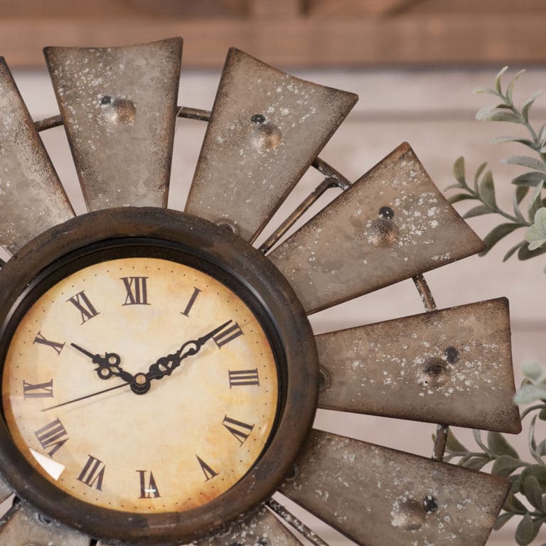 Windmill Tabletop Clock - Piper Classics