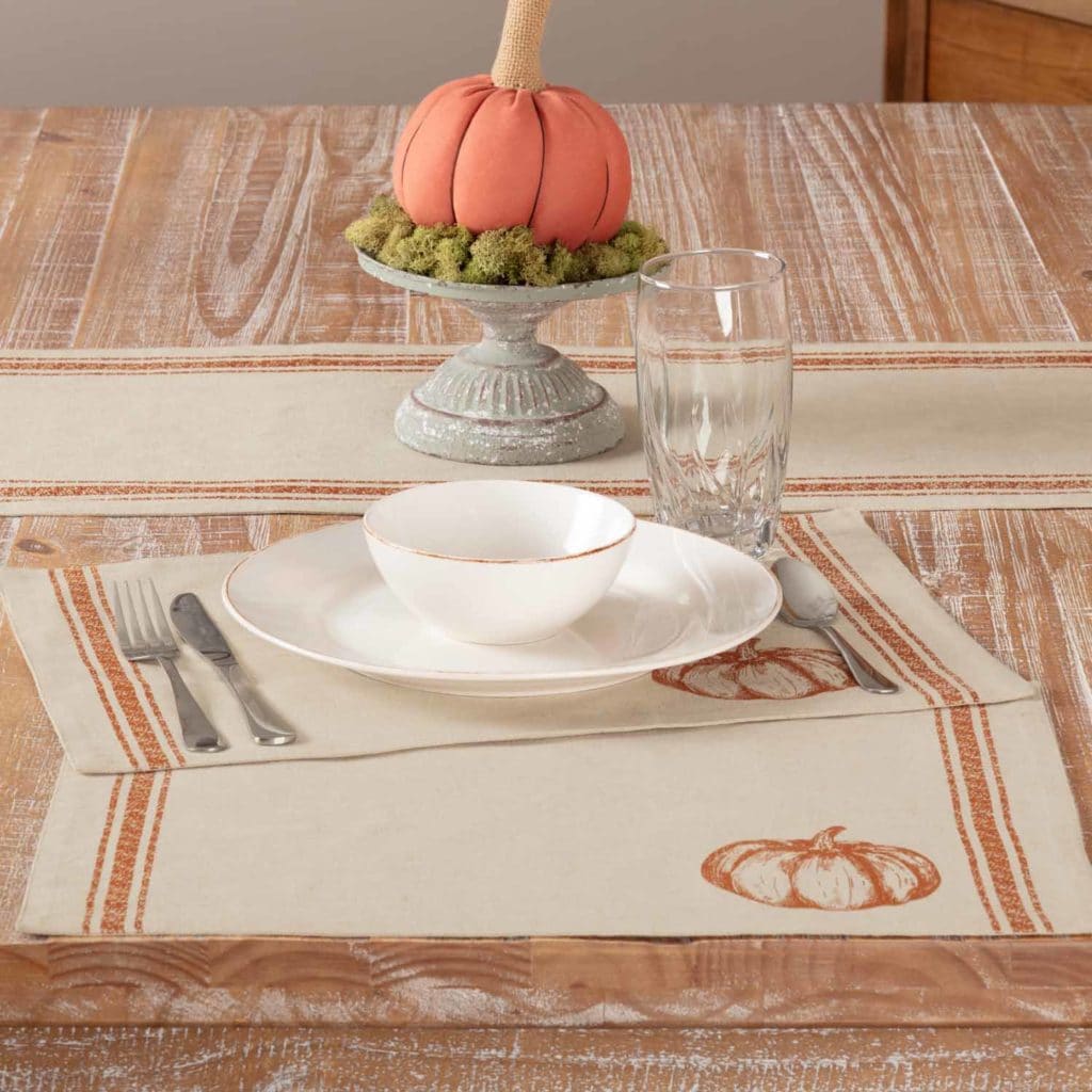 Harvest Market Pumpkin Placemat | Fall & Harvest Collection