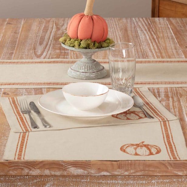 Harvest Market Pumpkin Placemat | Fall & Harvest Collection