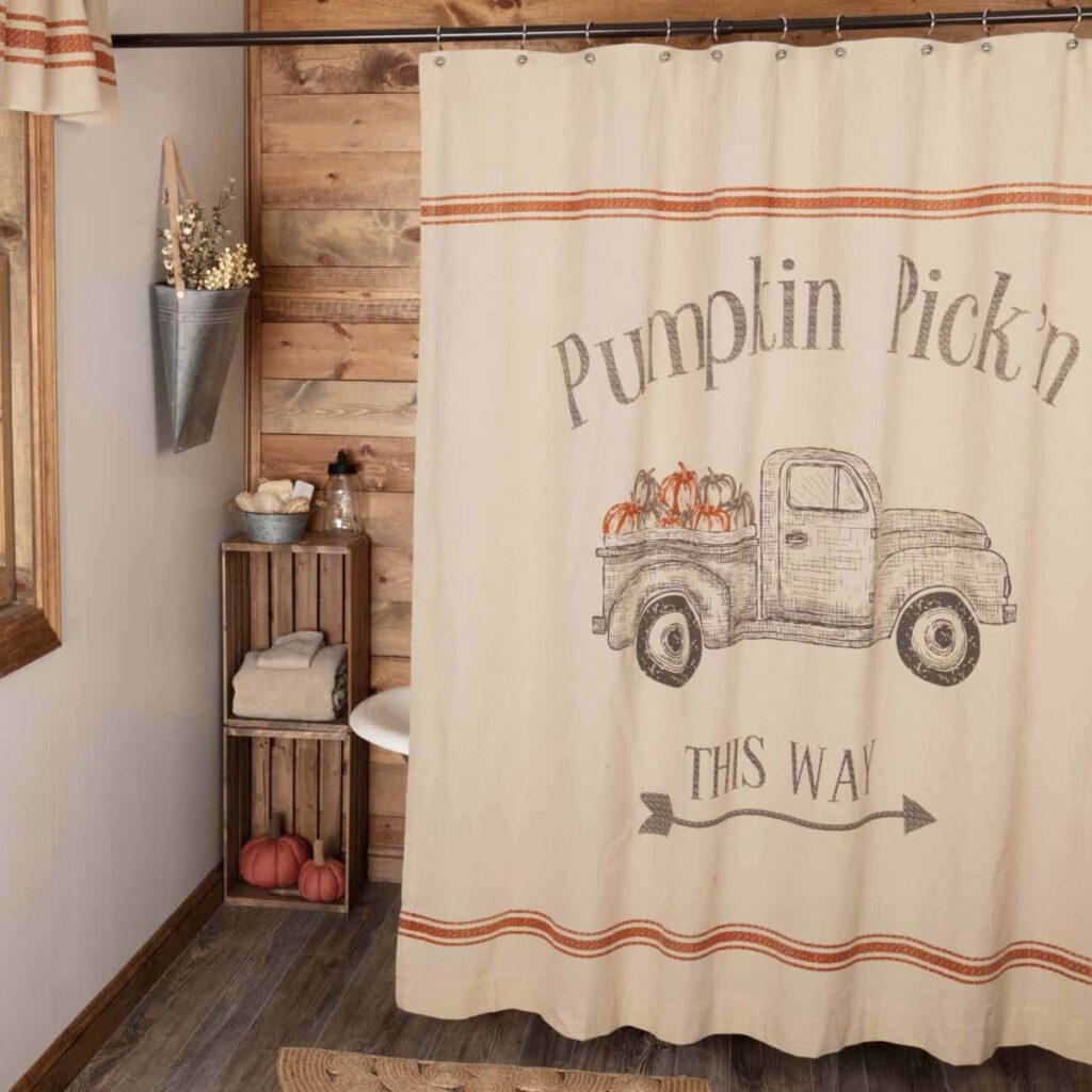 Harvest Market Truck Shower Curtain | Fall & Harvest Collection