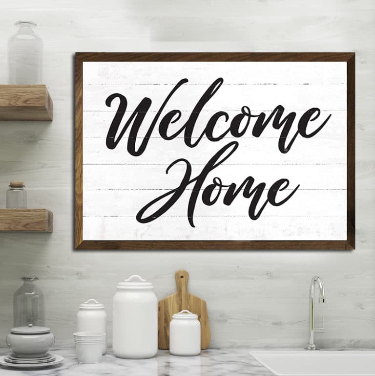 Welcome Home Wooden Sign - Piper Classics