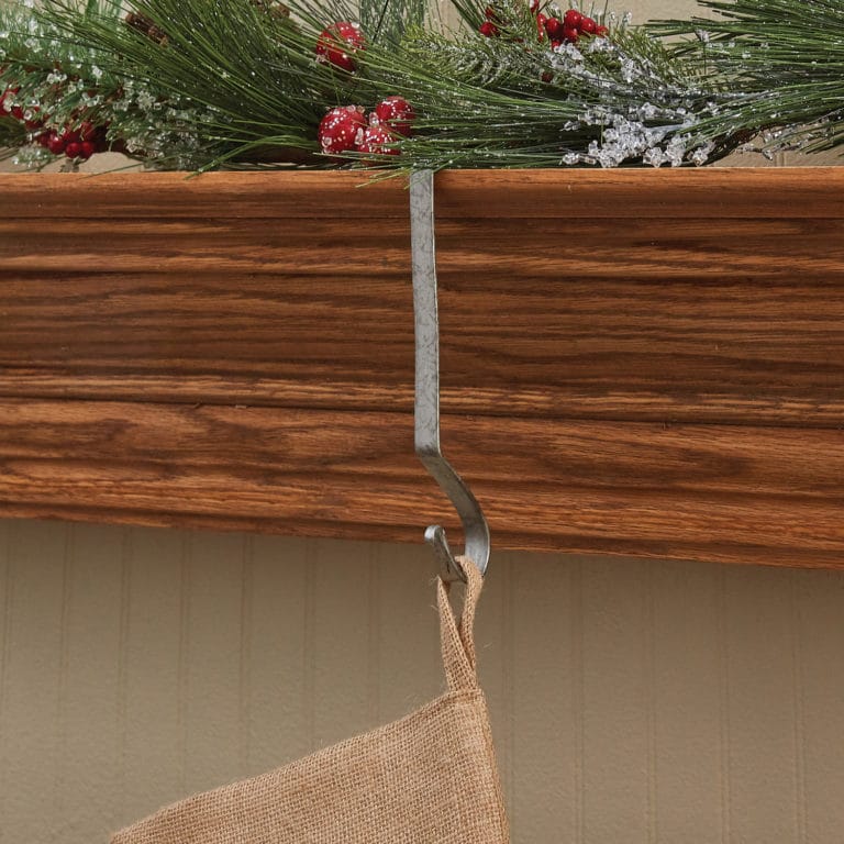Plain Stocking Hanger - Galvanized - Piper Classics