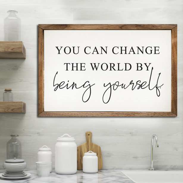 Being Yourself Wooden Sign - Piper Classics