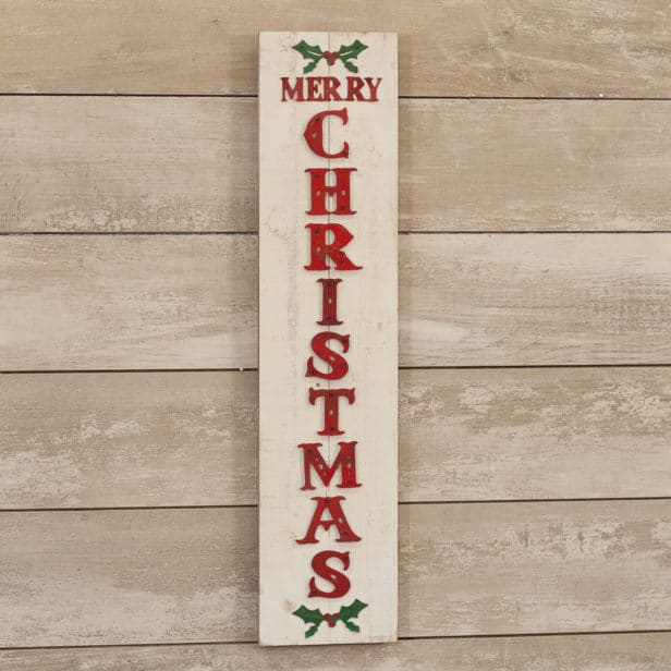 Tin Wood Christmas Sign - Piper Classics