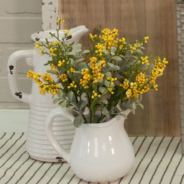 White Stone Pitcher - Sm - Piper Classics