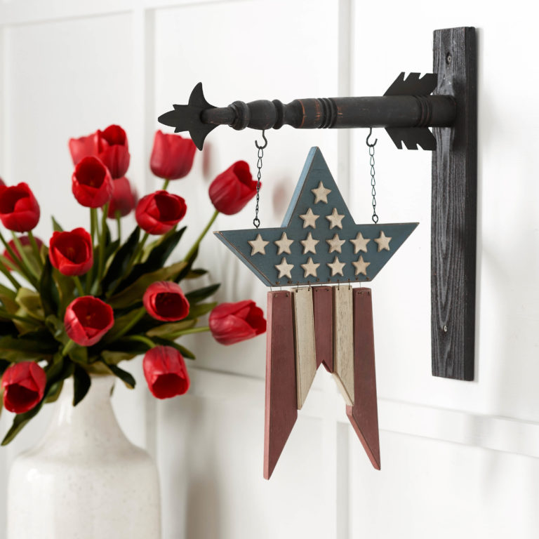 Hanging Sign - Americana Star w/ Hanging Slats - Piper Classics