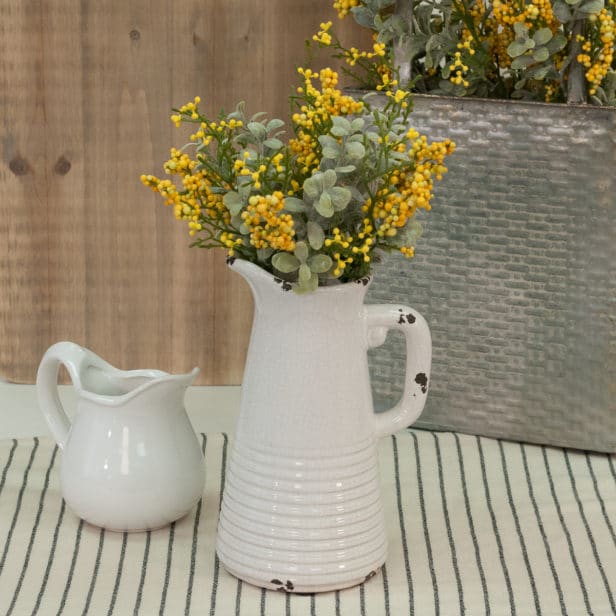 White Stone Pitcher - Sm - Piper Classics