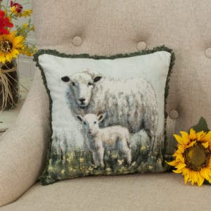 Sheep & Lamb 12" x 12" Pillow - Piper Classics