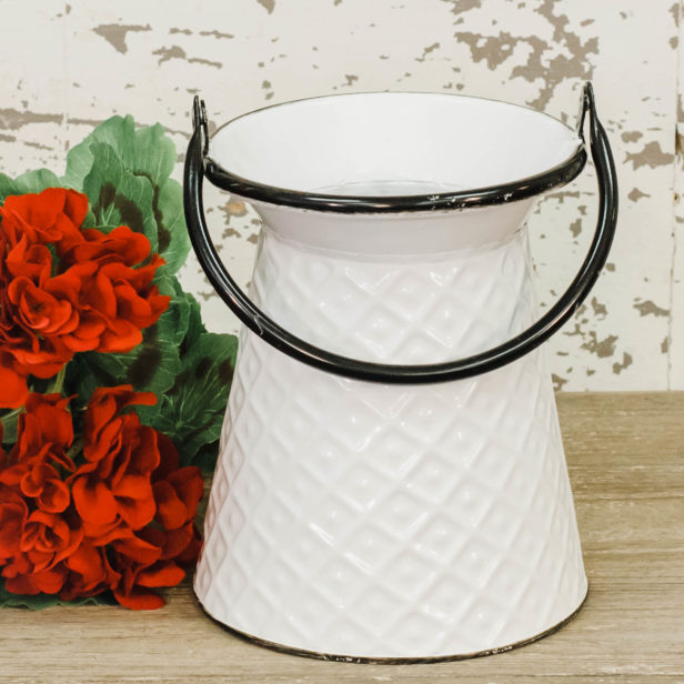 Embossed Enamel Bucket - Piper Classics