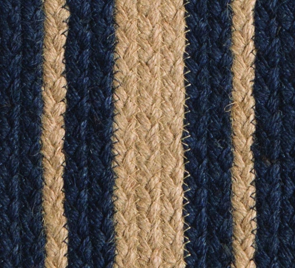 Heritage Blue Jute Area Rugs | 100% Jute Fiber Farmhouse Style Area Rug