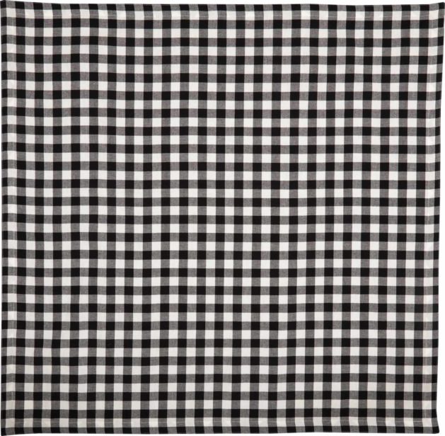 Vintage Check Black Table Topper - Piper Classics