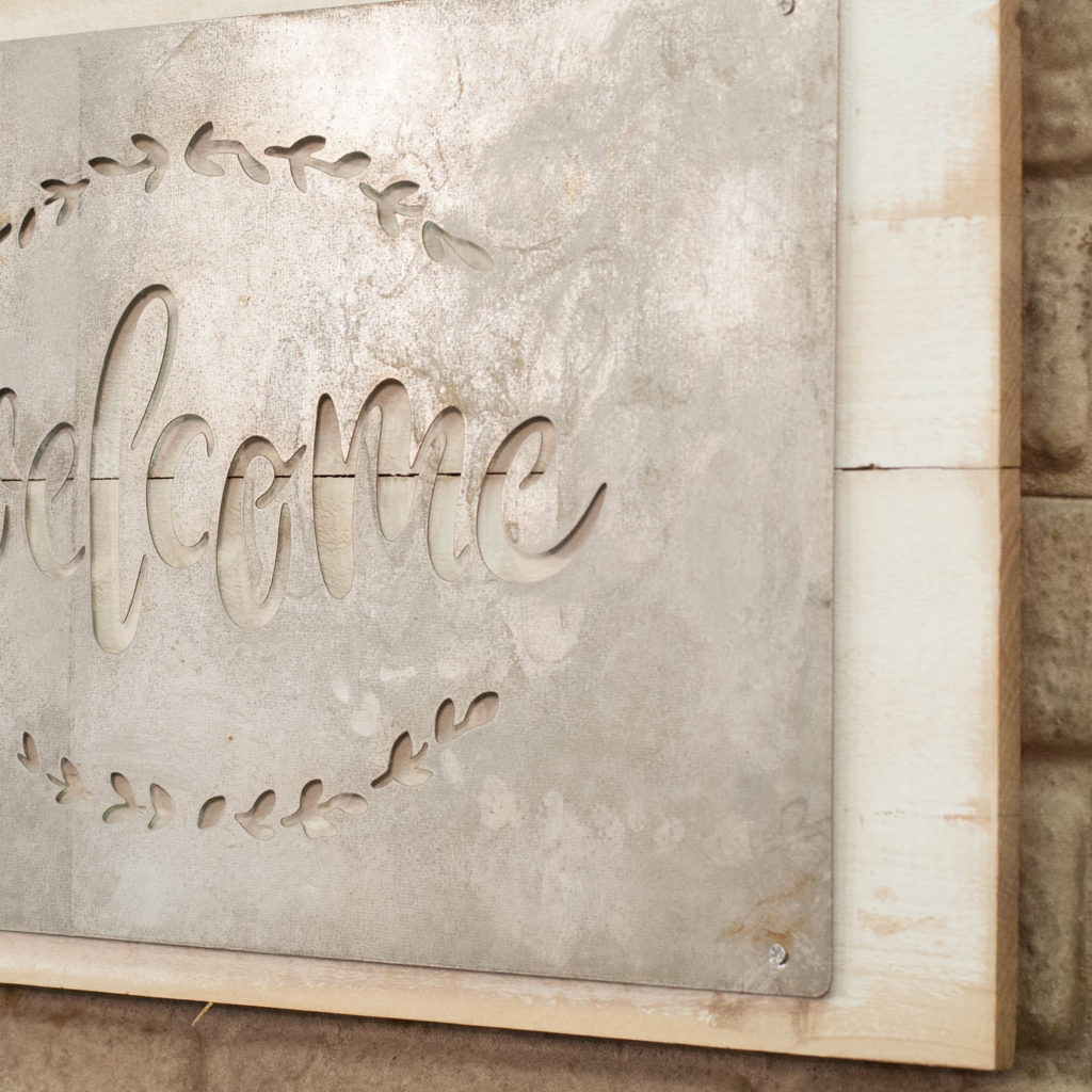 Welcome Galvanized Sign - Piper Classics