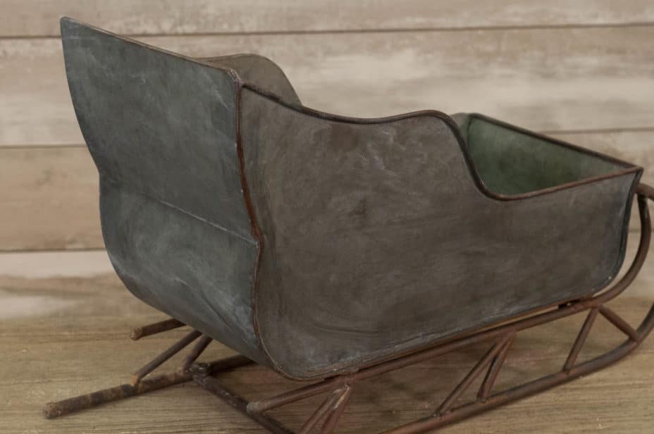 Galvanized Vintage Sleigh - Piper Classics