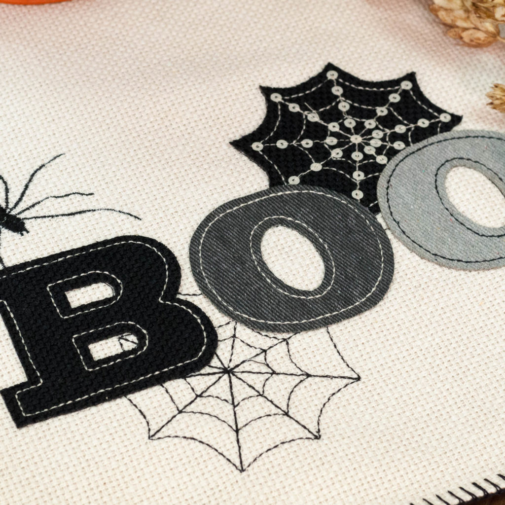 Cream BOO Table Runner - 72" - Piper Classics