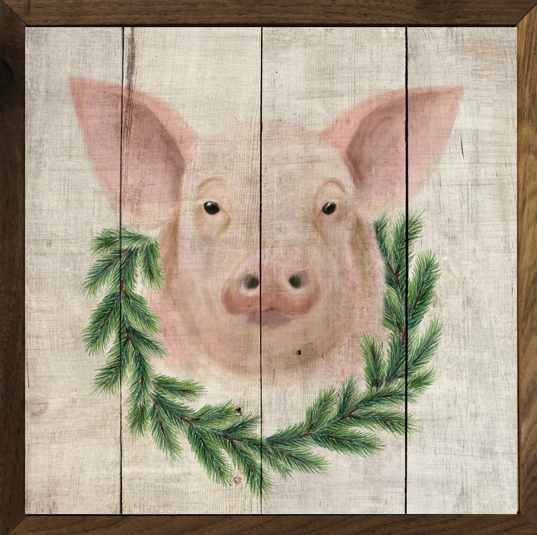 Wooden Pig Sign