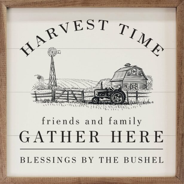 Harvest Time Wooden Sign - Piper Classics