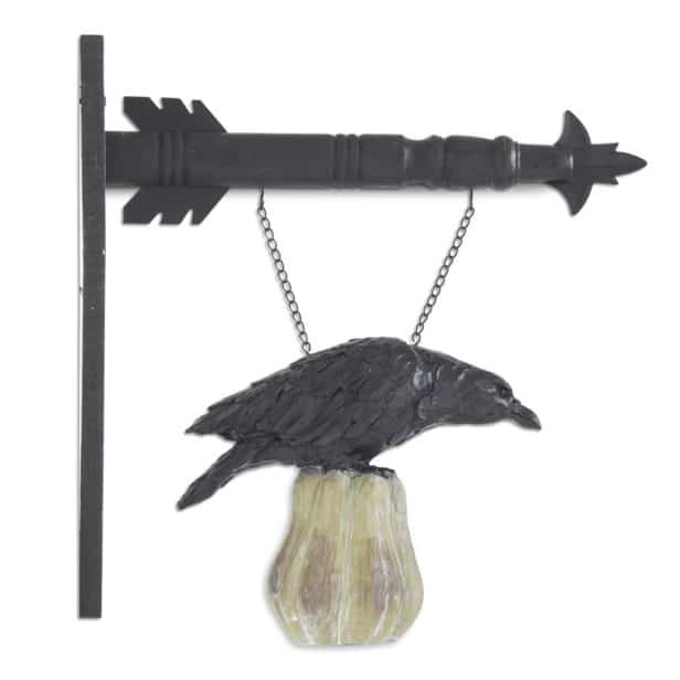 Hanging Sign - Crow On Pumpkin - Piper Classics