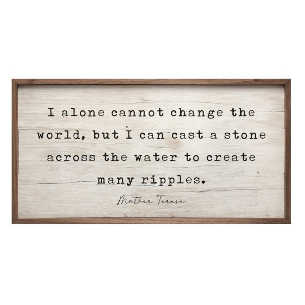 Many Ripples Wooden Sign - Piper Classics