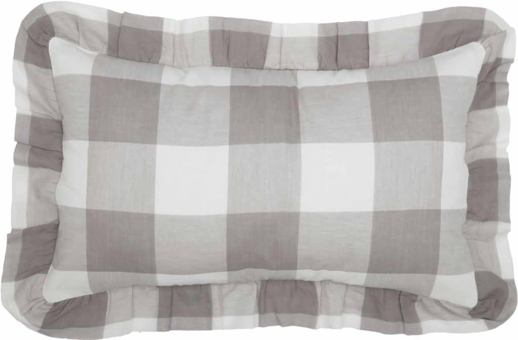 Madison Check Gray 12"x 20" Pillow Cover | Throw Pillow Collection